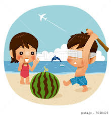 Suika-wari – the game of splitting a watermelon | YOKOSUKA Liberty Cove ...